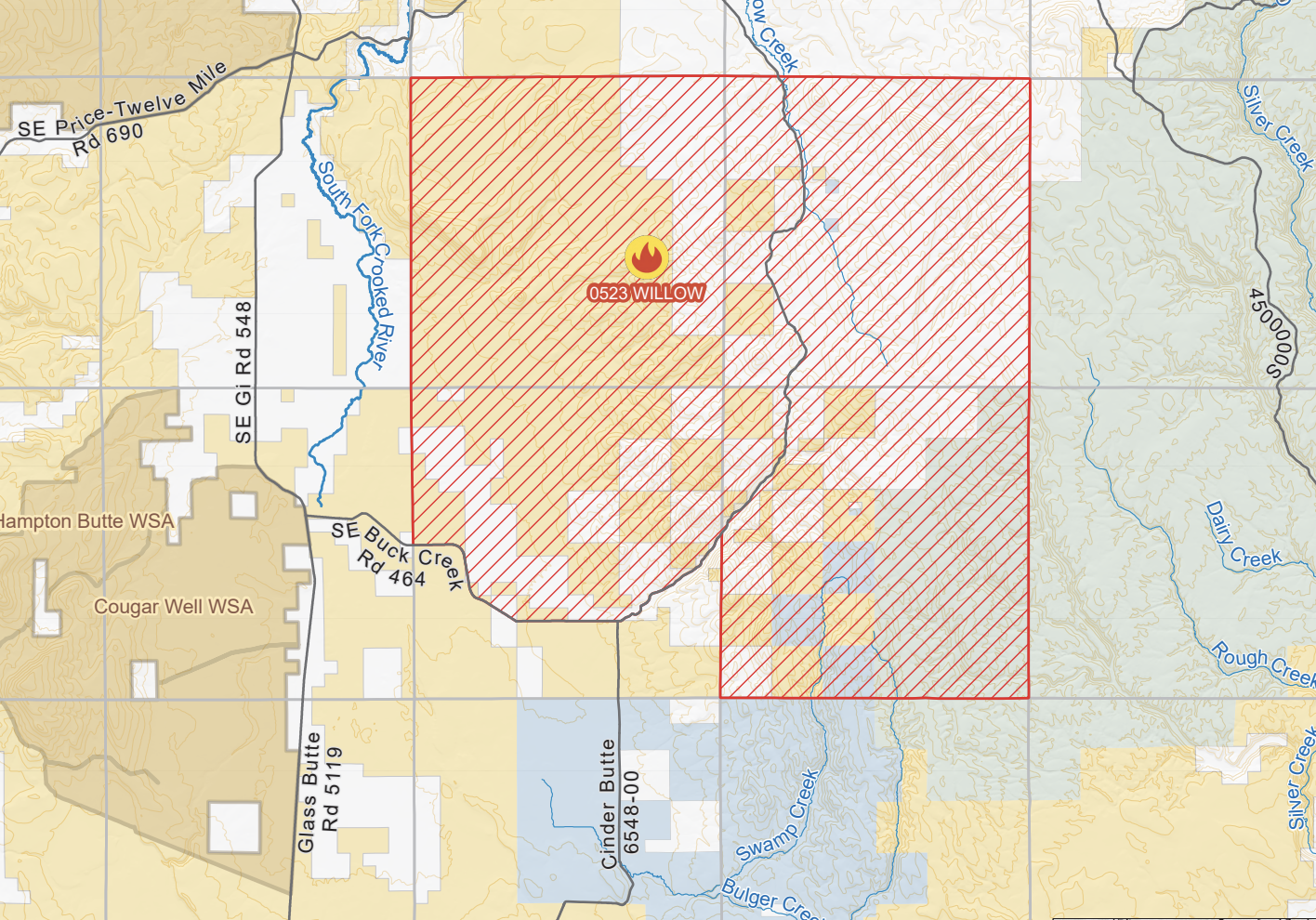 The Willow Fire Has Grown To More Than 4,000 Acres In Crook County