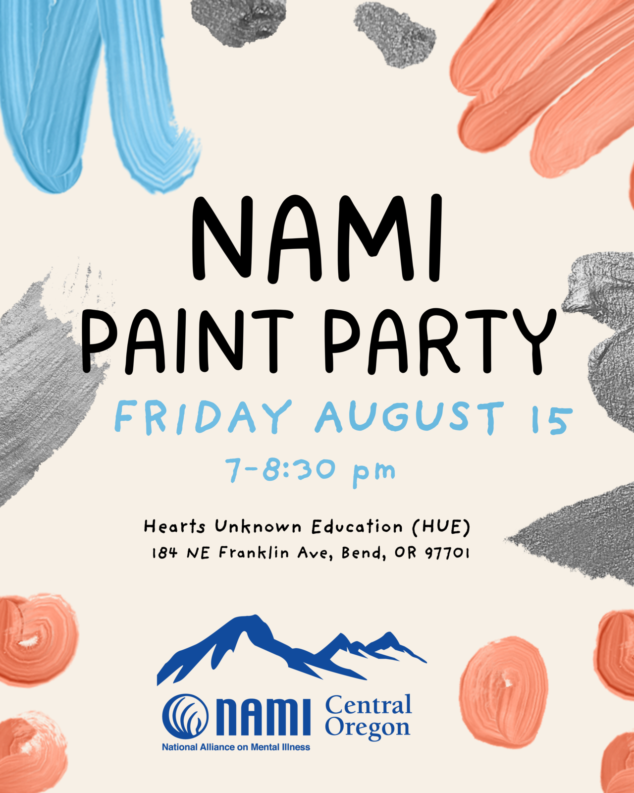 NAMI Paint Party - The Source - Bend, Oregon