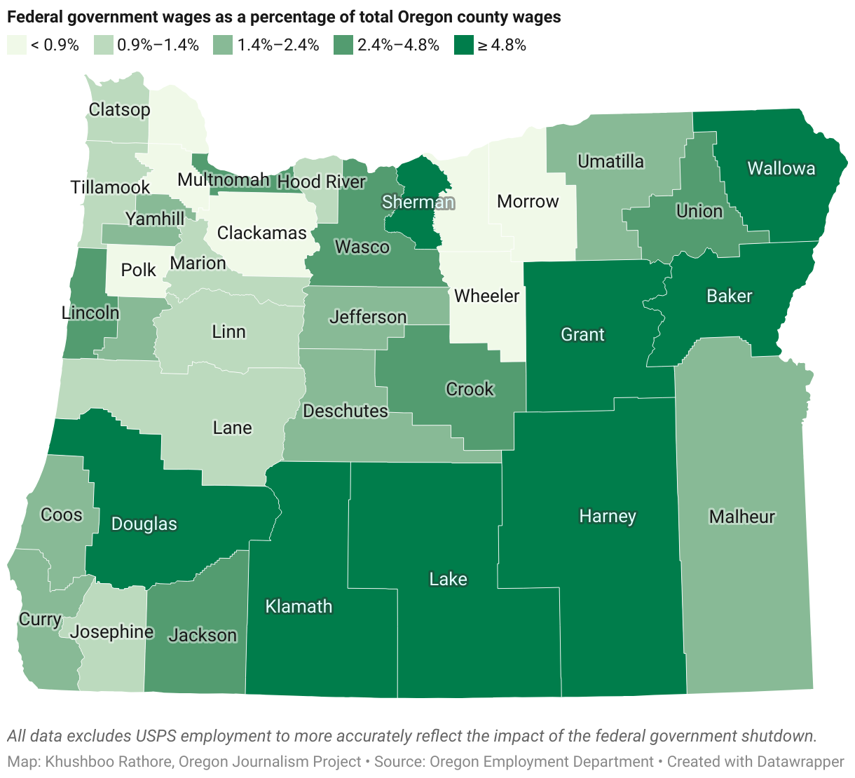 Oregon's Rural Counties are Hardest Hit by Federal Government Shutdown ...