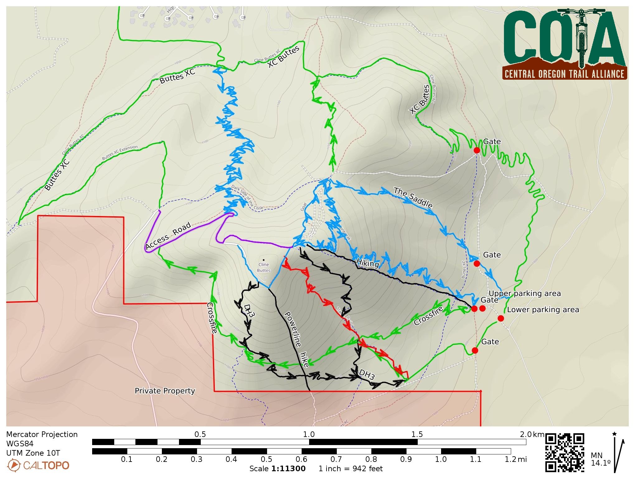 COTA Adds 11.4 miles of Trail Connecting Cline Buttes to Cascade Views ...